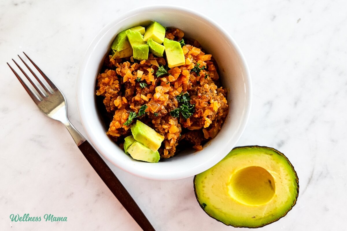 Chorizo Spanish Rice (With Cauliflower Rice) - Brain Boost Academy
